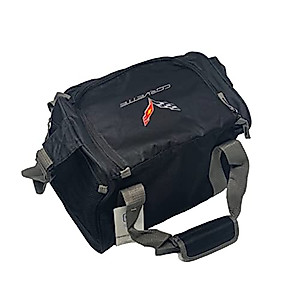 C7 Corvette Embroidered Cooler Bag (Black) - 12 Can Soft Travel Ice Chest 2014-2019 Corvettes