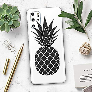 DesignSkinz Flat Pineapple Protective Vinyl Decal Wrap Skin Cover Compatible with The Samsung Galaxy S20 (Screen Trim & Back Glass Skin)