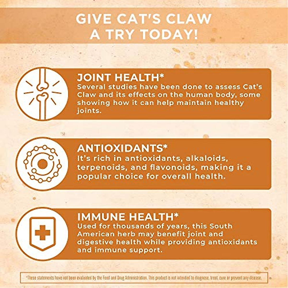 Cats Claw | USDA Organic Cats Claw Tincture | Cats Claw Liquid for Joint Support | Drop Supplement for Digestive Health | Herbal Blend for Immune Support | Vegan | Non-GMO | Gluten Free | 1 Fl Oz