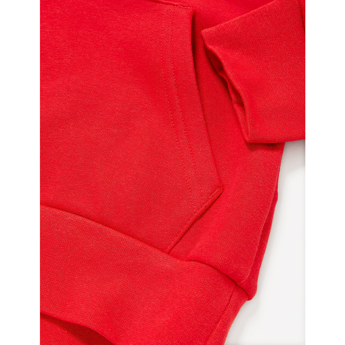 Under Armour Boys Rival Fleece Hoodie , Red (600)/Onyx White , Youth Large