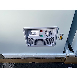 Chest Freezer for Supermarket Glass sliding Door 58" White Showcase Freezer Curve Display Top w/Storage Baskets - 18 Cu.Ft SDSC500