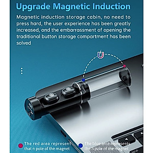 Wireless Headphones TWS Bluetooth 5.2 Earphones Stereo Headset Sport Earbuds with Microphone Flashlight for Smartphone. Pine