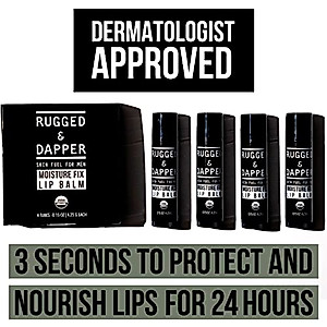 RUGGED & DAPPER - Hydration Remedy Lip Balm, Age Defense Face Moisturizer and Daily Power Scrub Facial Cleanser