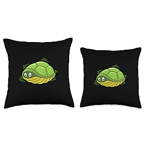 Turtle reptile carapace old Sauropsida Testudines Turtle in Protective Shell Reptile Water Throw Pillow, 18x18, Multicolor