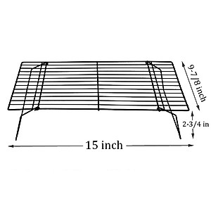 Kingrol 2 Pack 3-Tier Stackable Cooling Rack, Non-stick Wire Cake Rack for Pies, Cookies, Pastries