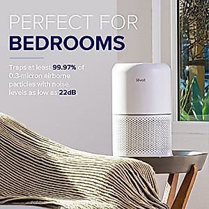 LEVOIT Air Purifiers for Home Large Room, Covers up to 1588 Sq. Ft & Air Purifiers for Home Bedroom H13 True HEPA Filter, White Noise, Smart WiFi, Auto Mode, 300S