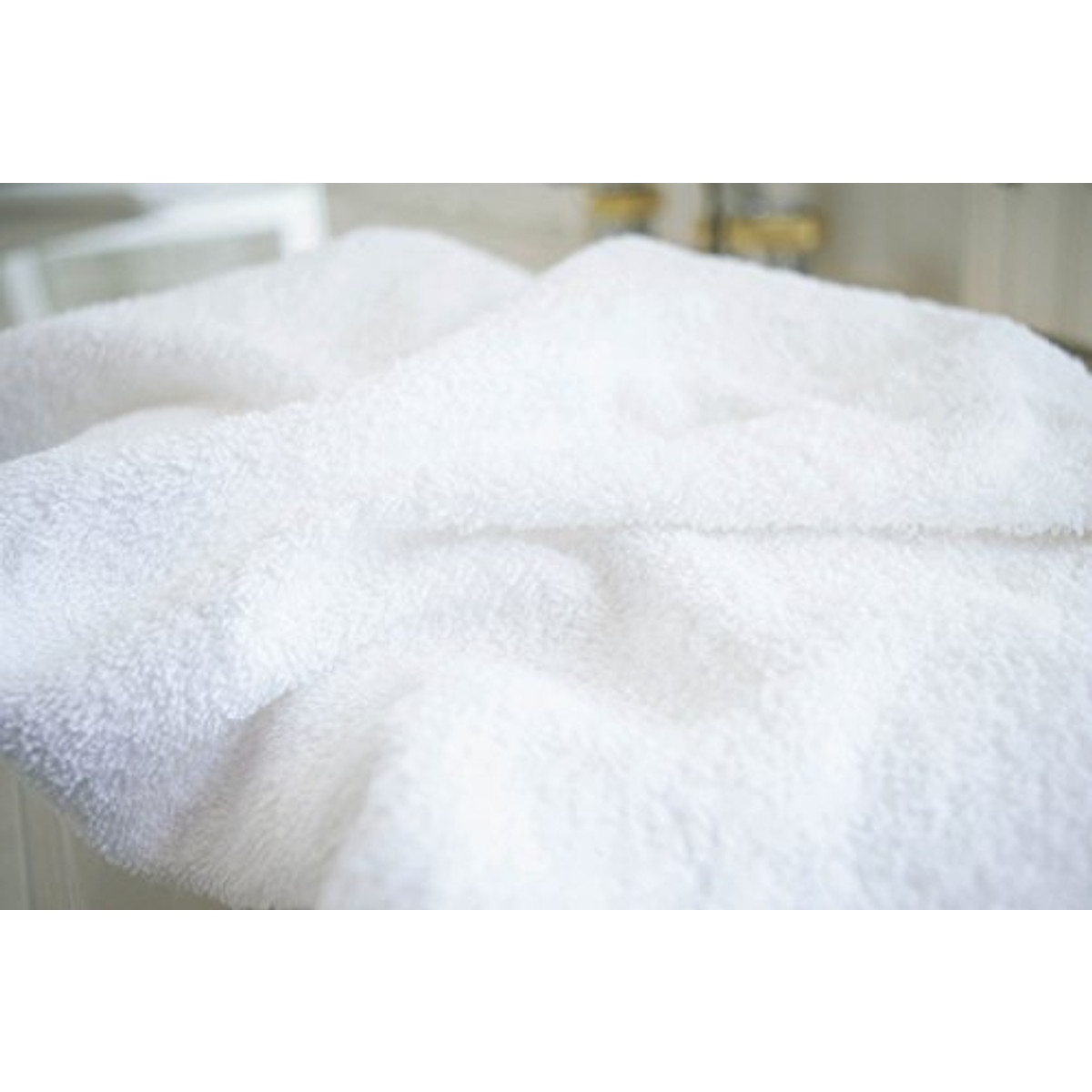 Cotton & Calm White Hand Towels for Bathroom - 12 Pack Salon Towels - 16 x 27 Inches Hand Towel - Perfectly Used As Hair Towel, Gym Towel, Facial Towel & Spa Towel