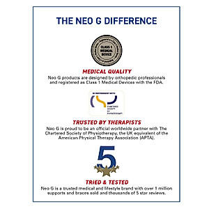 Neo-G Knee Compression Sleeve for Sports - Breathable, Lightweight, Elastic Knee Sleeve for running, Compression Knee Sleeve for knee pain, Meniscus Tear, Sprains, Strains, Injury Recovery - M