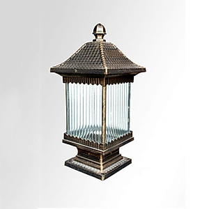 SPNEC Creative Outdoor Waterproof Courtyard Gate Wall Landscape Garden Home Villa Column Head Lamp