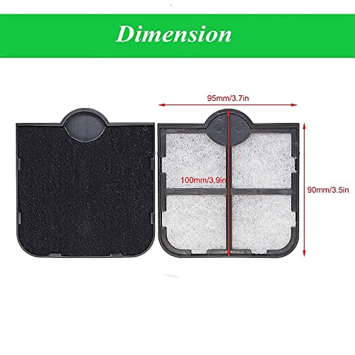 Air Filter Replacement for Eye-Vac Pre-Motor & Exhaust EV-EF & EV-PMF Fit EYE-VAC PRO EyeVac Pet Professional Automatic Touchless Stationary Vacuum VA-00021X VA-51003X