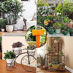 24 Pcs Plant Self Watering Spikes, Garden Plant Self Watering Devices, Automatic Drip Irrigation Spikes with Slow Release Control Valve Switch for Outdoor Indoor Vacation Holiday Plant Watering