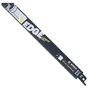 BOSCH RCB9G 1-Piece 9 in. Reciprocating Saw Blade 30 Grit Carbide-Grit Edge Ideal for Applications in Cast Iron, Block