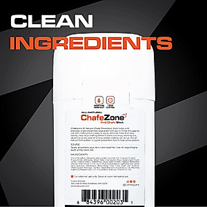 Chafezone 2 Pack Chub Rub Stick - 100% Natural Anti Chafing Stick - Friction Defense Stick - Anti Chafe Stick Reduces Rubbing and Irritation - 1.5 Ounce