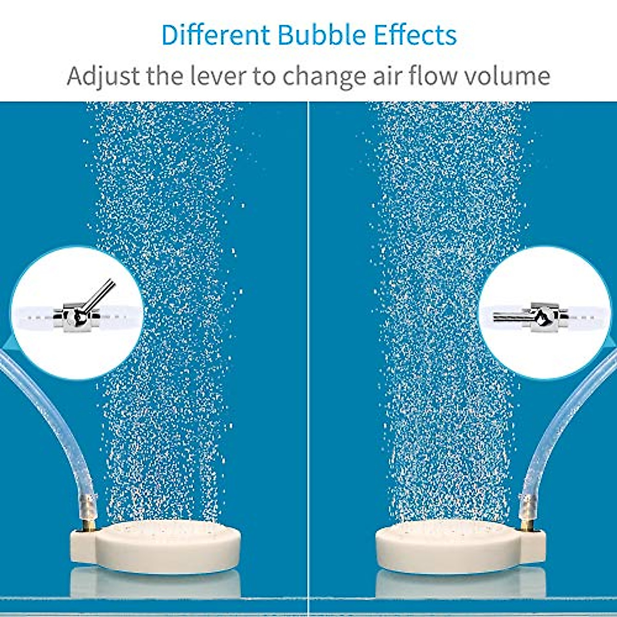 Pawfly 6 PCS 1-Way Aquarium Air Flow Control Lever Straight Valve Distributor Splitter for Fish Tank