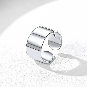 Plain Silver Band Rings Women's Knuckle Toe Rings Jewelry Midi Finger Bands Minimalist Stacked Beach Party Gifts