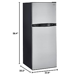 Haier HA10TG21SS 10 cu. ft. Top Mount Refrigerator, Stainless Steel