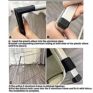 ESQLDK Laundry Basket，3 Sections Storage Bucket Household Necessities With Oxford Cloth,Foldable Bag With Waterproof (Large)