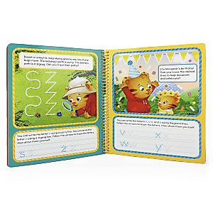 ​Daniel Tiger's Neighborhood Wipe Clean Writing & Tracing Workbook Skills for Preschool Kids Ages 3 - 5: Practice Pen Control, ABC's, Numbers, Handwriting, Wipe Off Pen Included