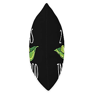 FRESAN - Vegetarian Humor Vegan With Twins Like 2 Peas in A Pod Vegan Humor Funny Announcement Throw Pillow, 18x18, Multicolor