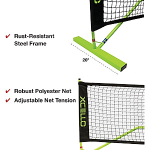 Xcello Sports Regulation Size Portable Pickleball Net System with Carry Bag