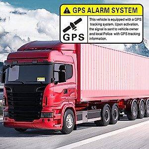 HMDZMR GPS Tracking Sticker, Self Adhesive Track Stickers, PVC Car Tracker Warning Stickers, GPS Tracker Sticker for Motorcycle Car Bike Truck Trailer Vehicles Safety Bumper (6 Pcs)