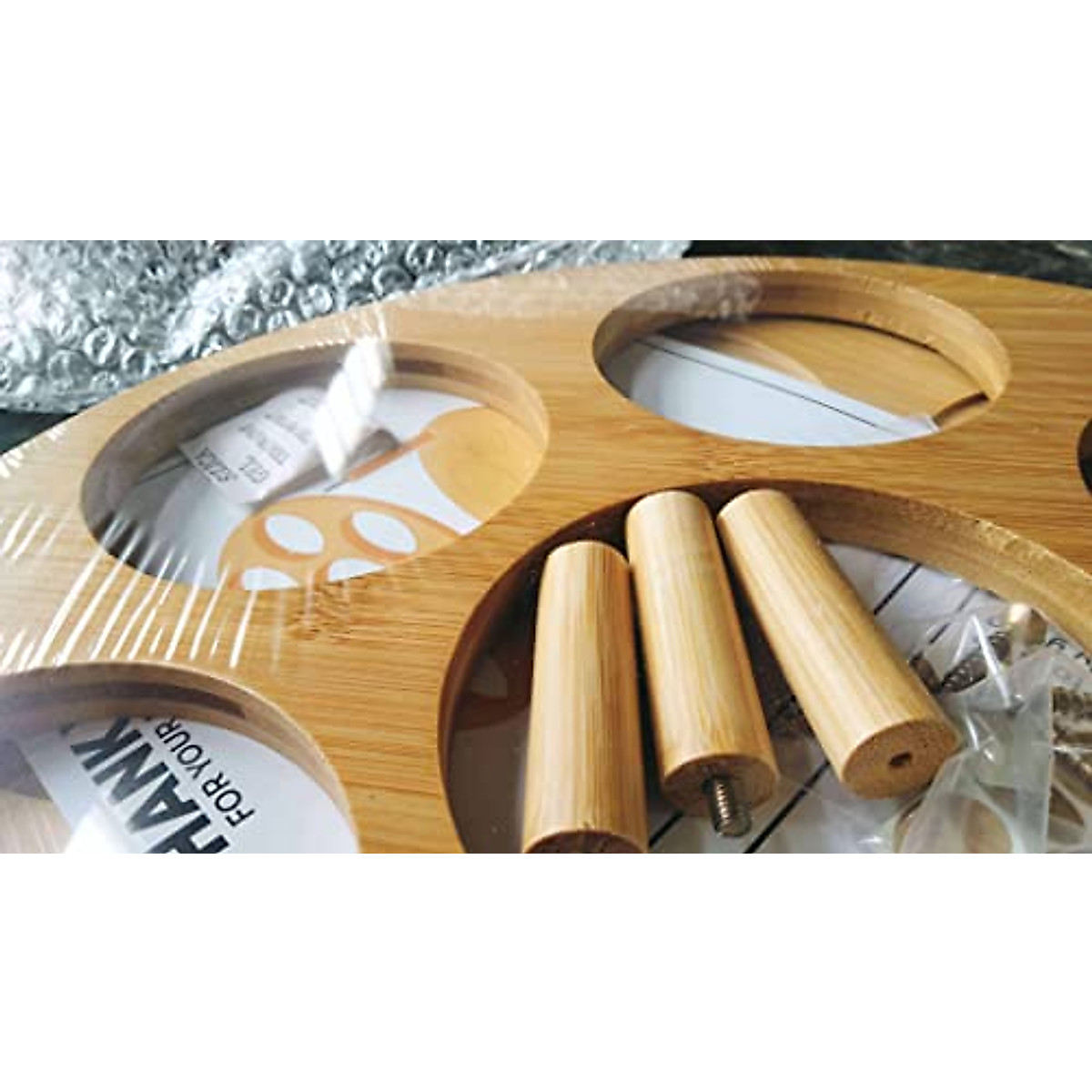 7 Bottles Coffee Syrup Rack- Rotating Syrup Bottle Holder Organizer- Kitchen Rack and Cobinet- Tabletop Freestanding Wine Rack- Lazy Susan for Bottle of Wine, Oil, Sauce, Alcohol