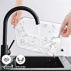 Lolalet (2 Pack) Qtip Holder Dispenser Makeup Organizer for Cotton Ball, Cotton Swab, Cotton Round Pads, Floss, Clear Plastic Bathroom Canister Storage Beauty Product Organization