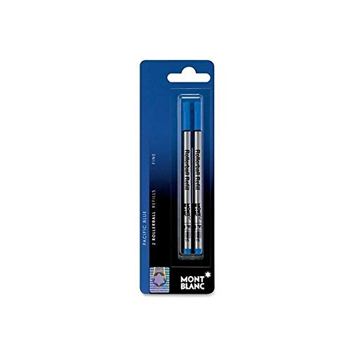 Montblanc(R) Refills, Rollerball, Fine Point, Blue, Pack Of 2