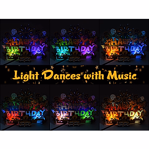 HUAXUS Large Birthday Card Voice Recording - Musical Happy Birthday Cards, 3D Pop up Birthday Cards Gift for Husband, Men, Women(20s recording time)