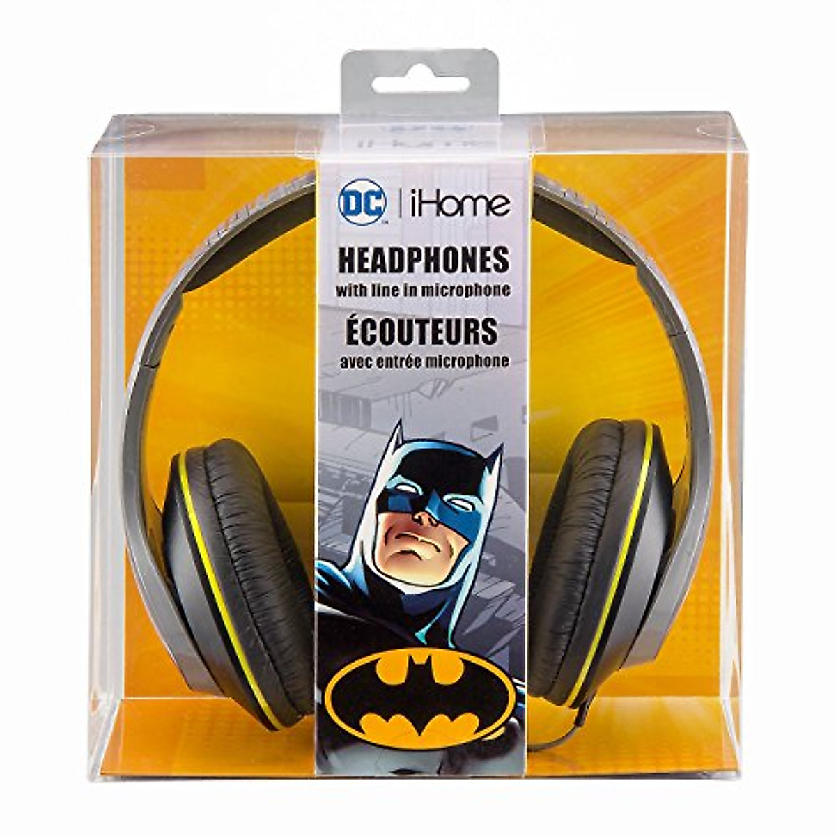 eKids by iHome Batman On Ear Headphones with Built in Mic (Ri-M40BM.FXv7)