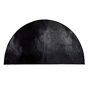 Fireplace Area Rug Fire Retardant Fiberglass Half Round Hearth Rug Non Slip Floor Mat Protects Floors from Sparks Embers Logs 24x42inches