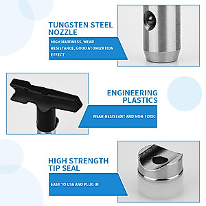 6Pcs Reversible Spray Nozzle Tips,Airless Spray Nozzles Tips,Airless Spray Gun Nozzle and Airless Spray Tip Organizer Model Making. (6PCS-109,213,313,413,515,623)