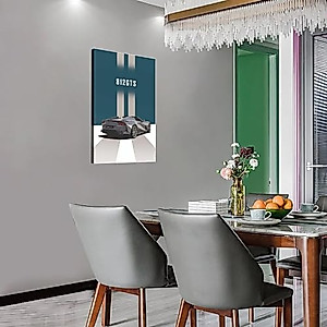 Car Poster Ferrari F40 Supercar Posters Racing Car Canvas Wall Art For Boy's Bedroom SuperCar Wall Decor Frame-style 12x18inch(30x45cm)