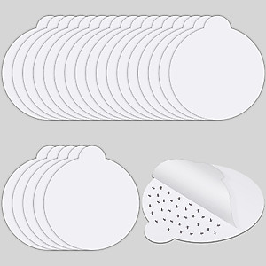 Kittmip 48 Pack Insect Trap Refillable Glue Boards Sticky Fruit Fly Trap Mosquito Fly Killer for Mosquitoes Fruit Flies Gnats Moths Fits Most Models Indoor Outdoor Lamp(Round)