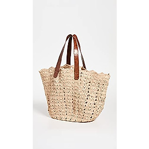 Mar Y Sol Women's Paros Tote Bag, Natural, Tan, One Size