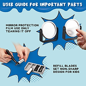 JOYIN 23Pcs Pretend Play Shaving & Grooming Kit for Kid, Boy Girl Barber Set w/ Storage Box, Toddler Hair Cutting Playset w/ Shaver, Scissors, Dryer, Razors for Boys Birthday, Presents Toys