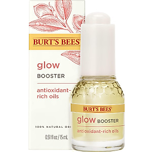 Burt's Bees Glow Booster Face Serum with Antioxidant-Rich Oils for Normal and Combination Skin, 0.51 Fluid Ounces