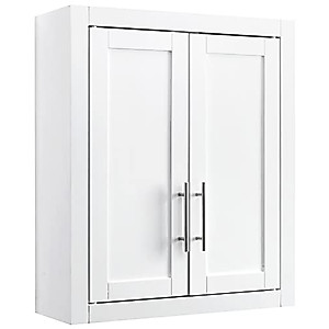 Crosley Furniture Savannah Wall Cabinet, White