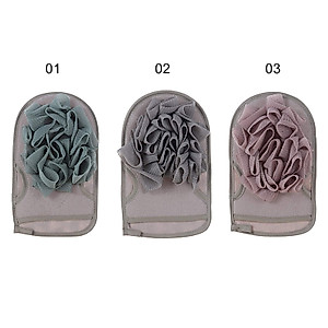 TBMAKE Bath-Sponges 1pc Double Sided Body Cleaning Brush Gloves Home Portable Scrub Bath Sponge Wisp for Shower Scrubber Shower Massage Towel Ball (Size : C)