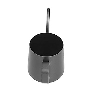 Ikunde 250ml Stainless Steel Hanging Ear Coffee Pot Gooseneck Spout Tea Kettle Pour Over Pot Black