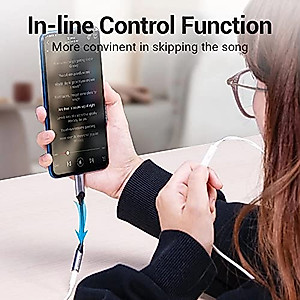 WPYYI USB C to 3.5mm Jack Earphone Type C to 3.5 Headphone AUX Adapter Audio Cable (Size : 0.1)