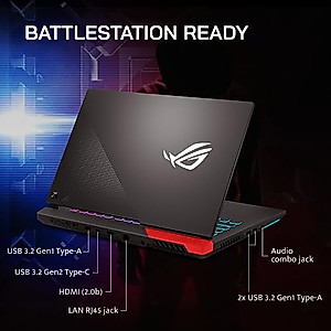 ASUS ROG Strix G15 Advantage Edition Gaming Laptop, 15.6" QHD 165Hz Display, AMD Ryzen 9 5980HX, 32GB RAM, 1TB PCIe SSD, RGB Backlit Keyboard, Radeon RX 6800M, Win 11 Pro, Black, 32GB USB Card