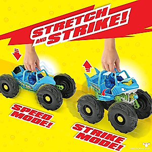 Heroes of Goo Jit Zu "Stretch and Strike Thrash Mobile! Vehicle with Missile Launcher and Stretchy, Goo Filled Exclusive Race Suit Thrash.