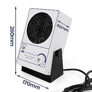 Ionizing Air Blower 110V Anti Electrostatic Ion Blower Anti-Static Ionizer ESD Static Electricity Electrostatic Elimination Eliminator Fan