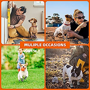 AOKOWN Dog Shoes Small Size Dogs, Waterproof Dog Shoes for Hot Pavement, Puppy Dog Boots & Paw Protectors, Dog Booties for Medium Dogs for Hardwood Floors Anti Slip 4PCS