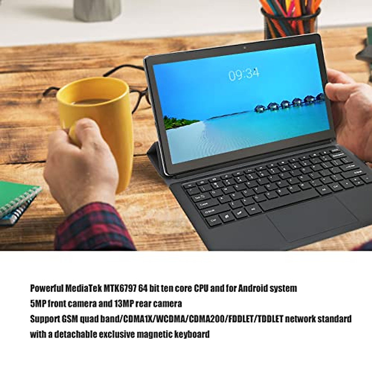 Tablet PC, LTE Dual SIM MT6797 Ten Core HD Mode RAM 4GB ROM 128GB Tablet 100 240V for 8.0