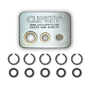 Just Clips - 1/2" Snap Rings & O-rings for cordless & air impact wrenches including IR, CP & all major brands. Includes the ClipKey, Snap Ring Installation Tool (5 snap rings & 5 o-rings)