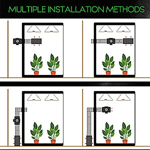 iPower 6 Inch 300 CFM Ventilation Booster Fan with Grounded Power Cord, Quiet Inline Duct Exhaust Blower for HVAC in Grow Tent, Basements, Bathrooms, Black