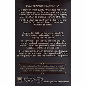 Taylors of Harrogate Decaffeinated Breakfast, 50 Teabags