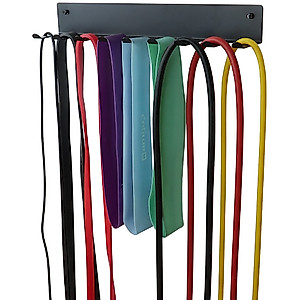 Multi-Purpose Storage Rack Resistance Bands Rack Gym Storage Rack Fitness Bands Rack Heavy Duty Rack for Resistance Bands, Straps, Jump Ropes, Foam Rollers, Chains, Weight Belts, Tools (S)